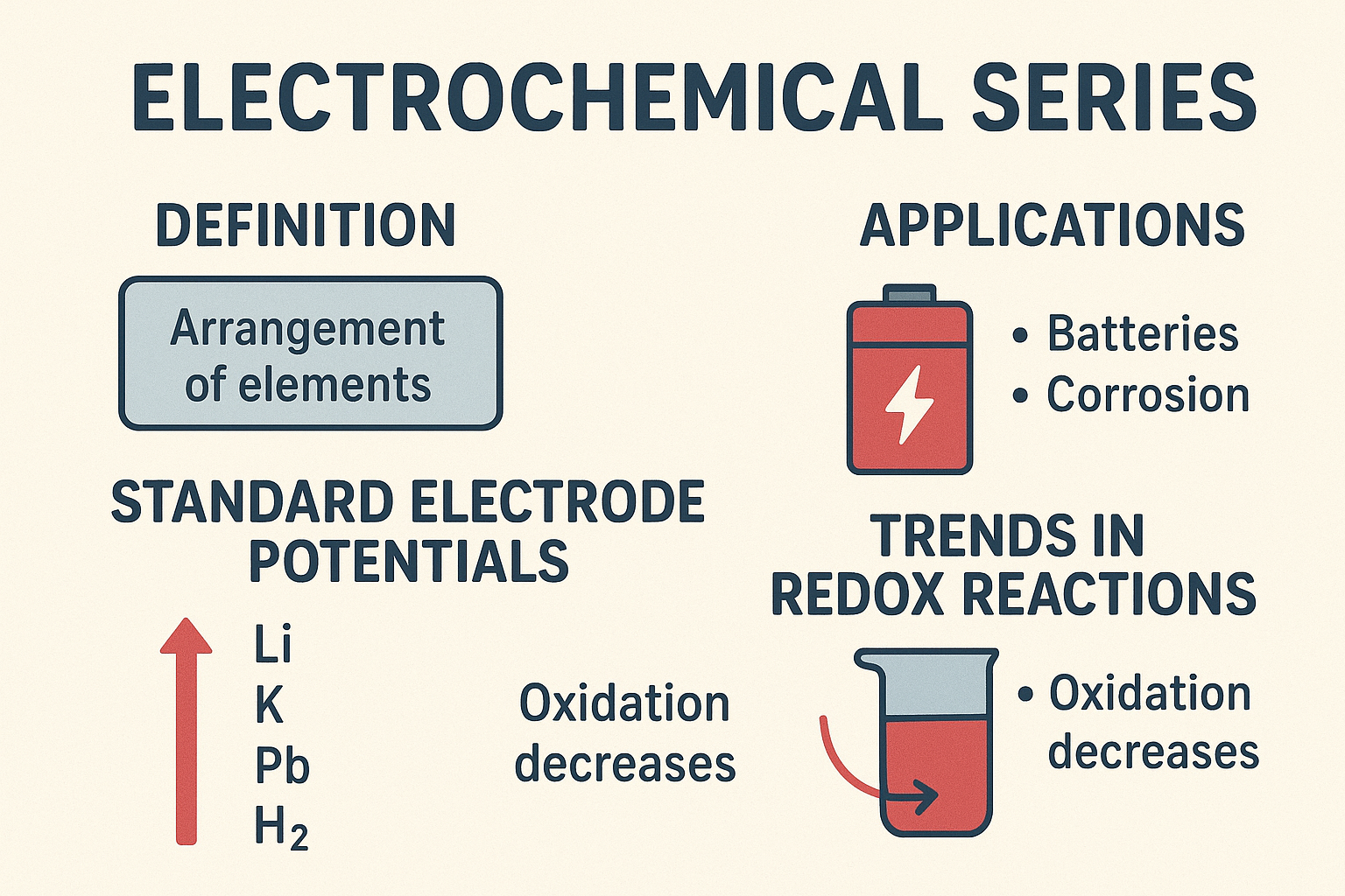 Electrochemical Series - CogitaVerse